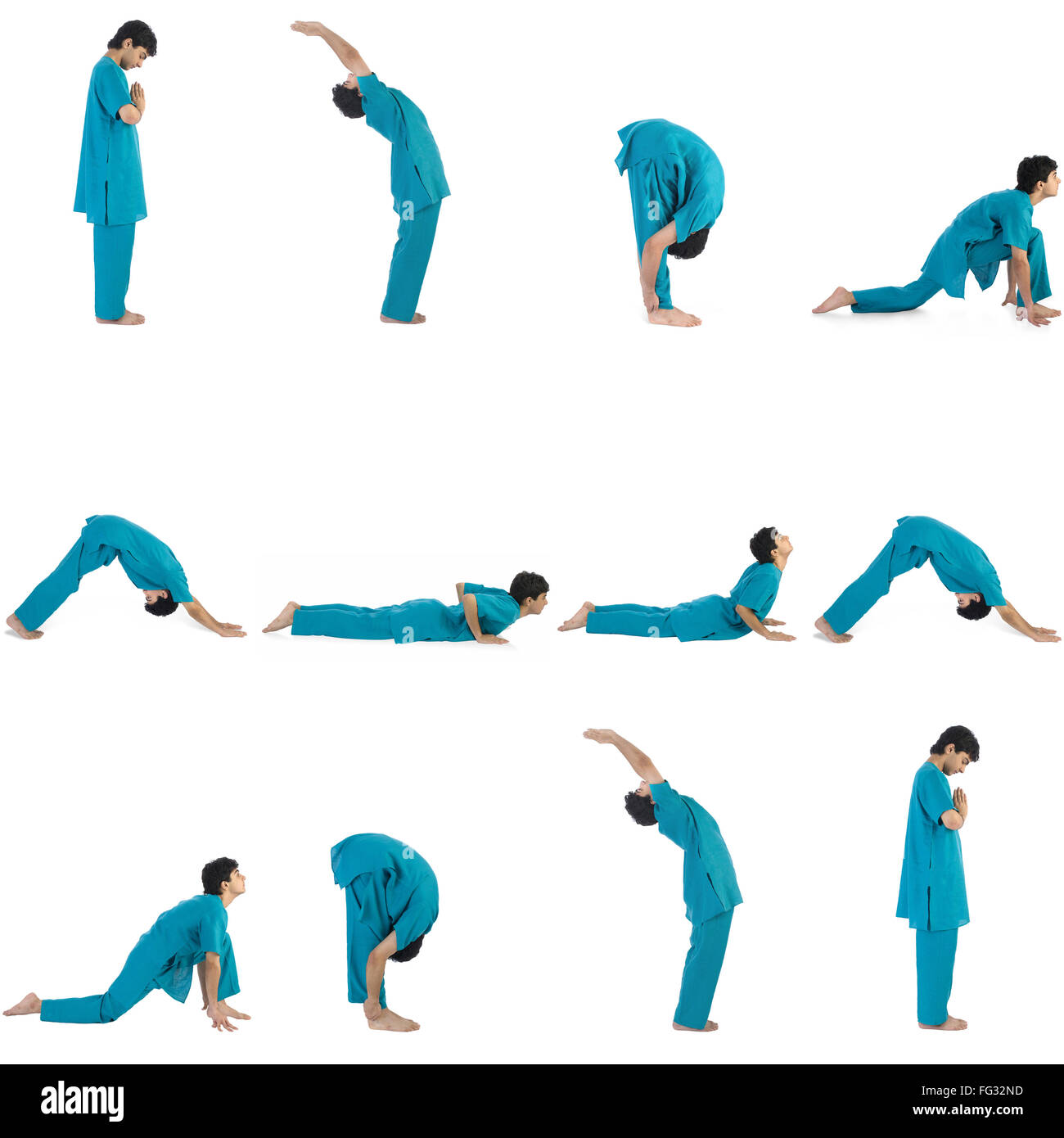 Fitness man doing exercises Cut Out Stock Images & Pictures - Alamy