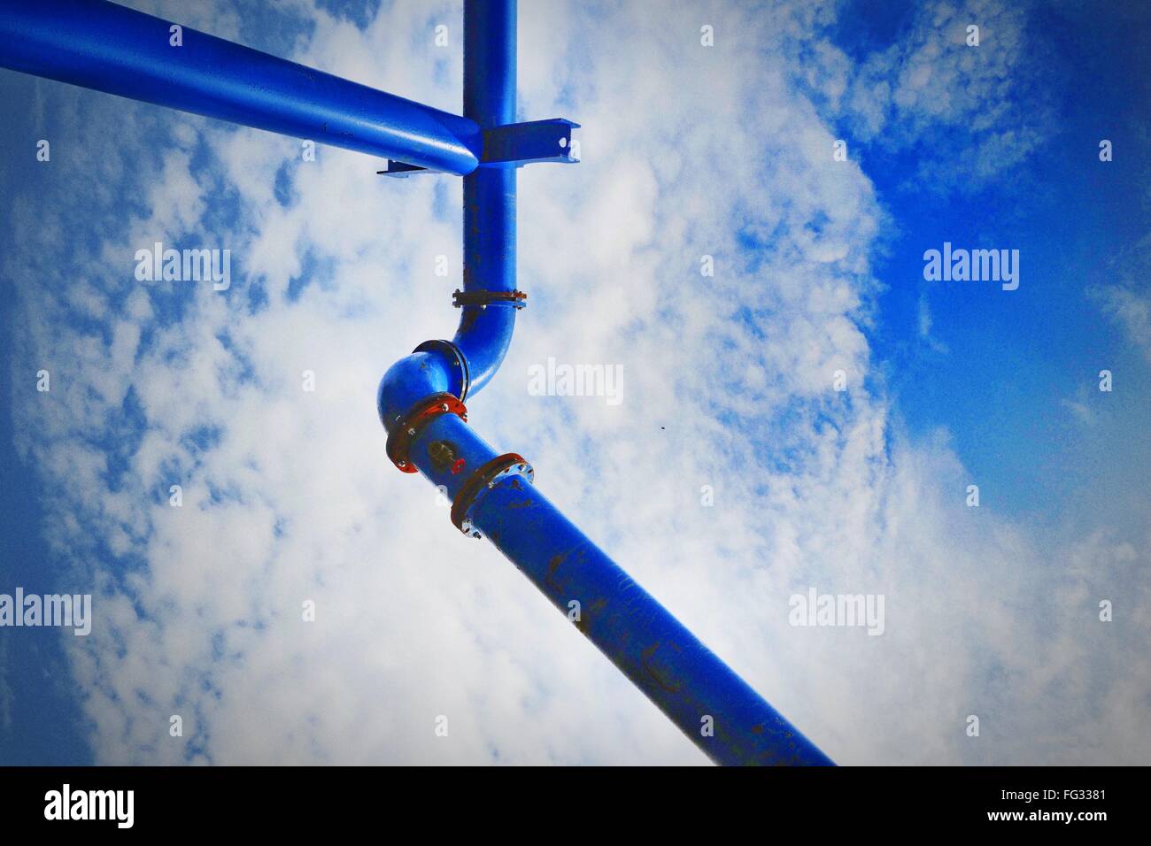 Part of blue pipe hi-res stock photography and images - Alamy