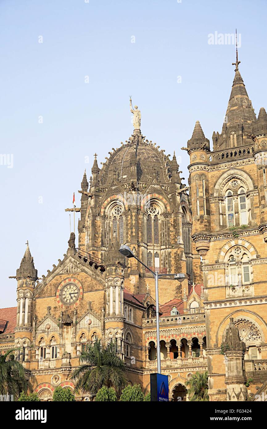 Victoria terminus clock tower hi-res stock photography and images - Alamy