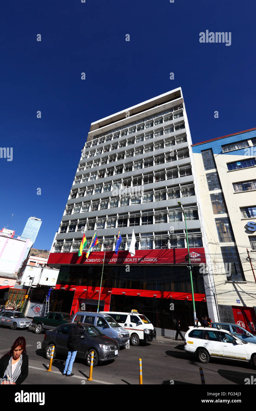 Main office of Yacimientos Petrolíferos Fiscales Bolivianos (YPFB ...