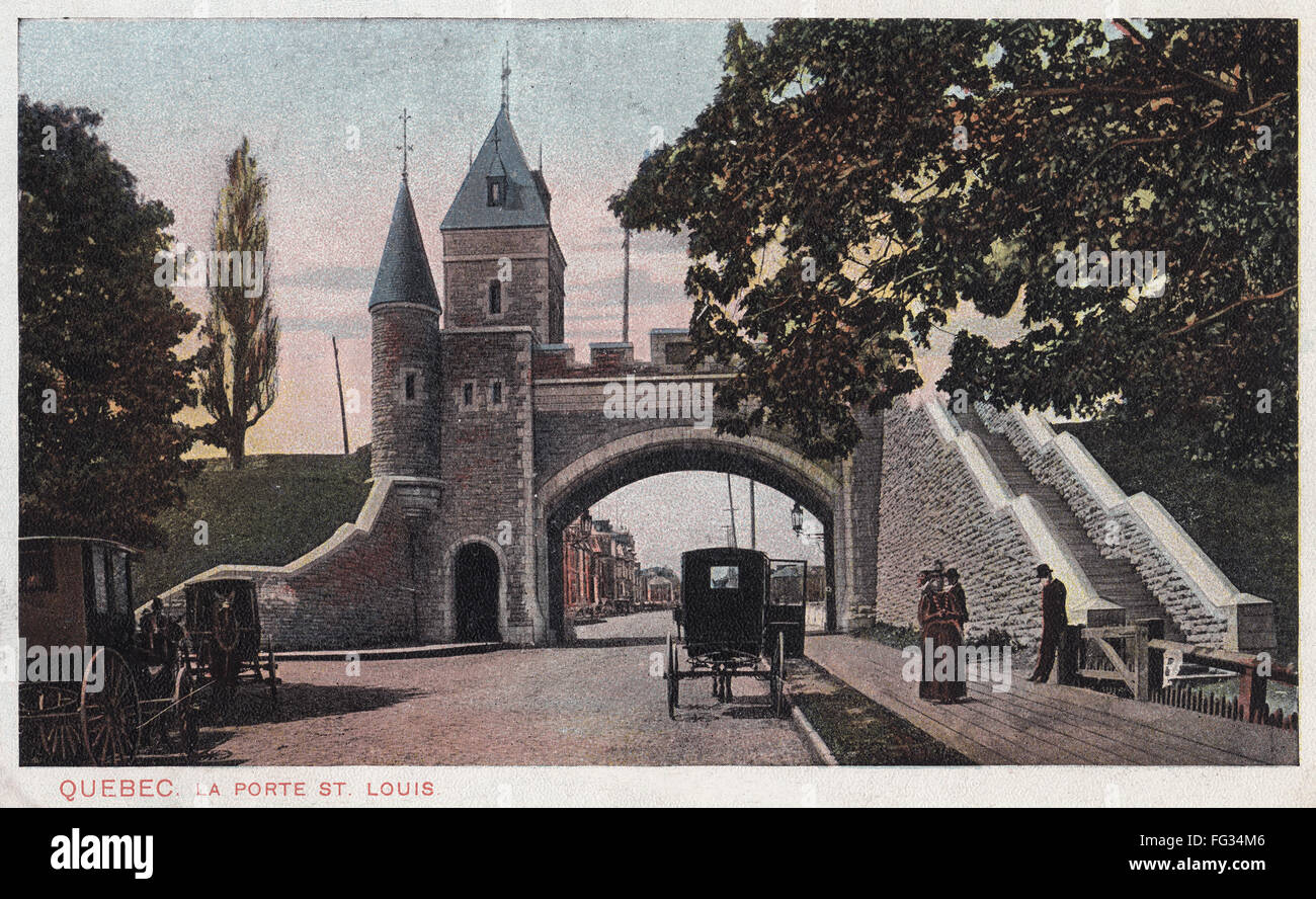 MONTREAL: PORTE ST. LOUIS. /nThe Porte Saint-Louis gate in Montreal ...