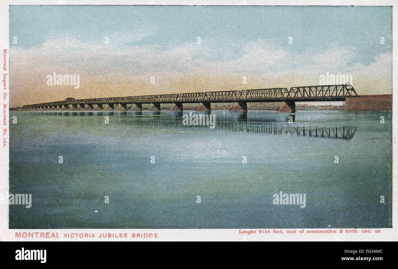 MONTREAL: VICTORIA BRIDGE. /nThe Victoria Jubilee Bridge (renamed ...