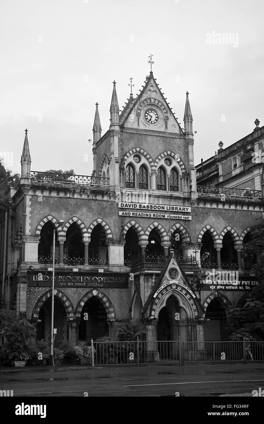 David sassoon library bombay mumbai Black and White Stock Photos ...