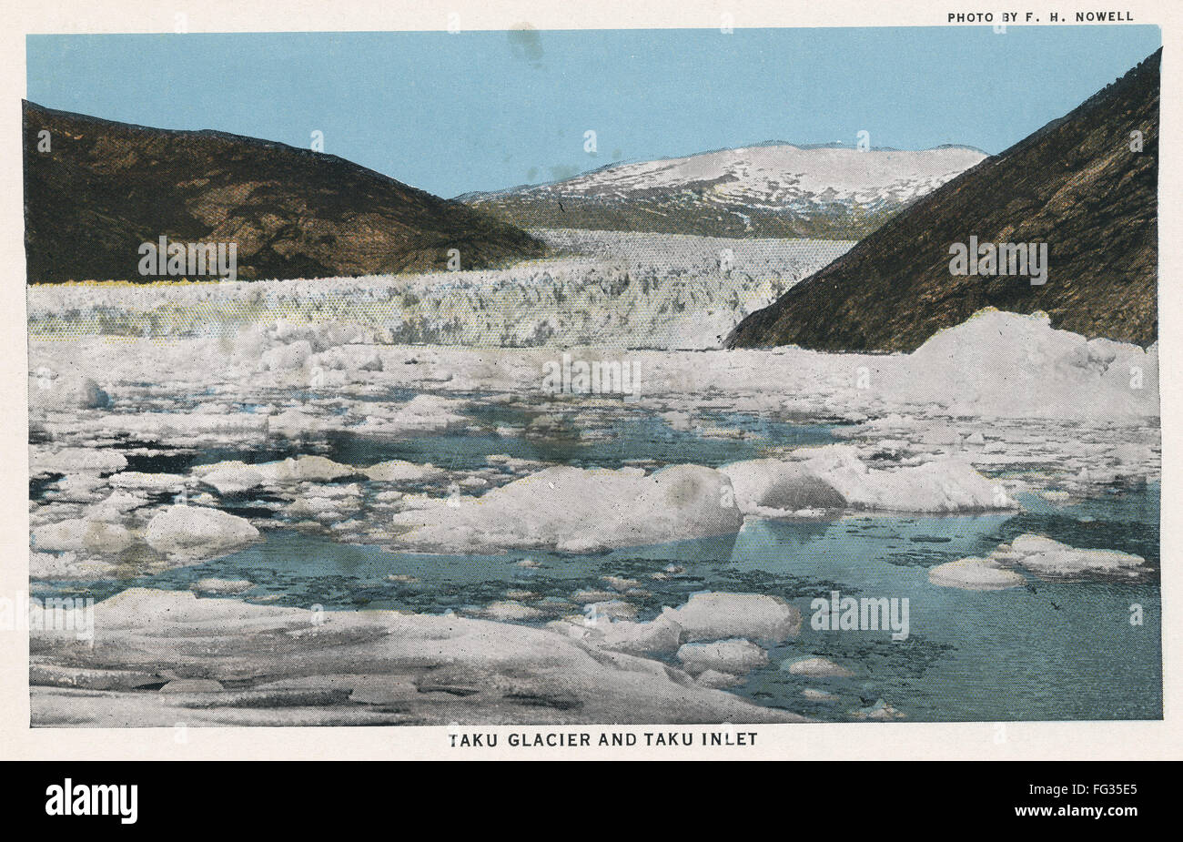 ALASKA: TAKU GLACIER. /nTaku Glacier and Taku Inlet in Alaska. Postcard ...