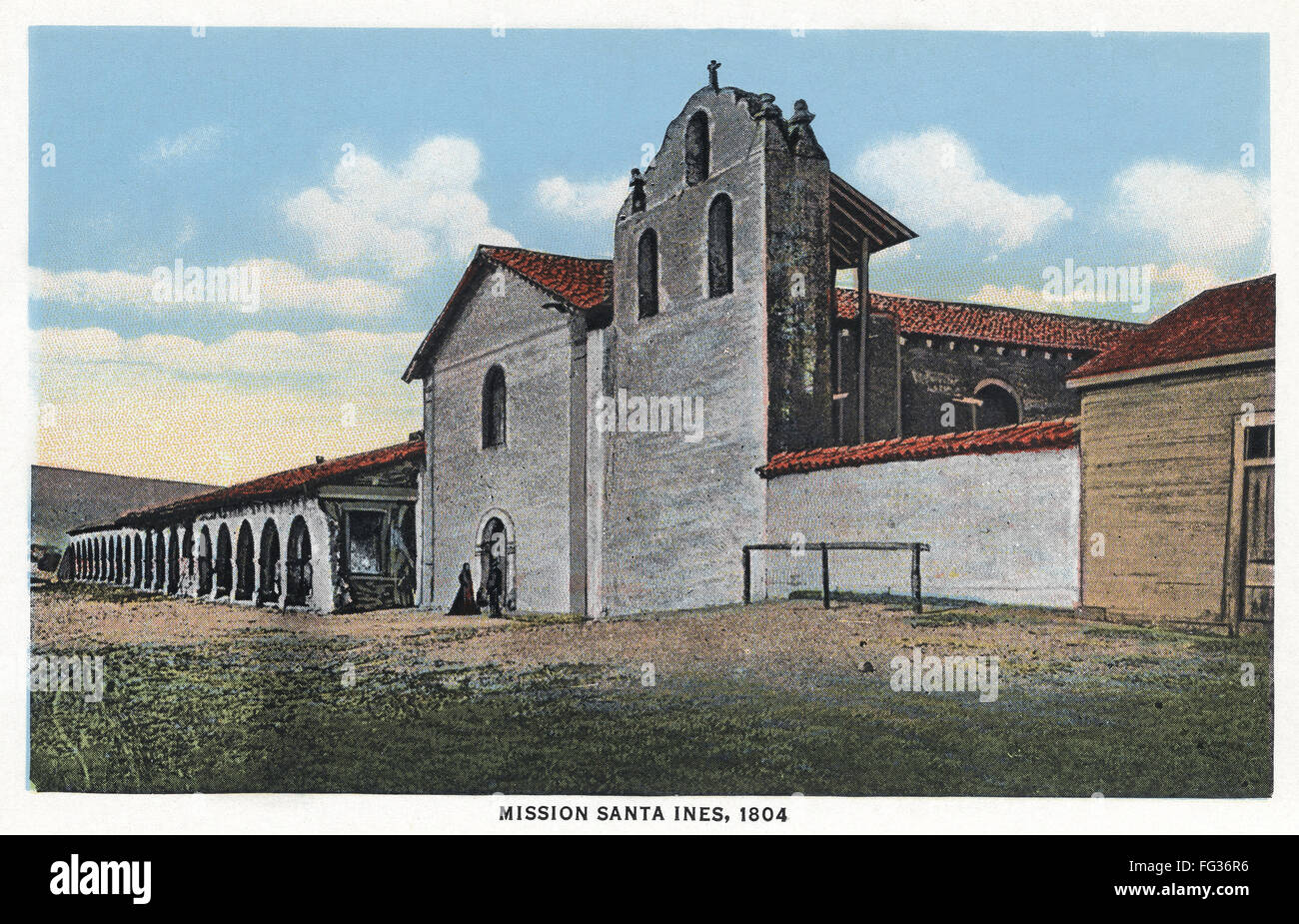 MISSION SANTA INES, c1935. /nThe Spanish Franciscan Mission Santa Ines ...