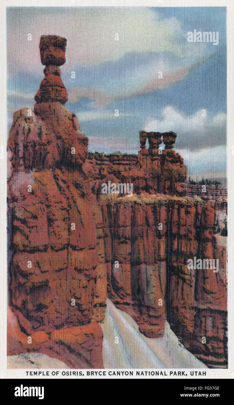 UTAH: BRYCE CANYON, c1935. /nThe Temple of Osiris rock formation at ...