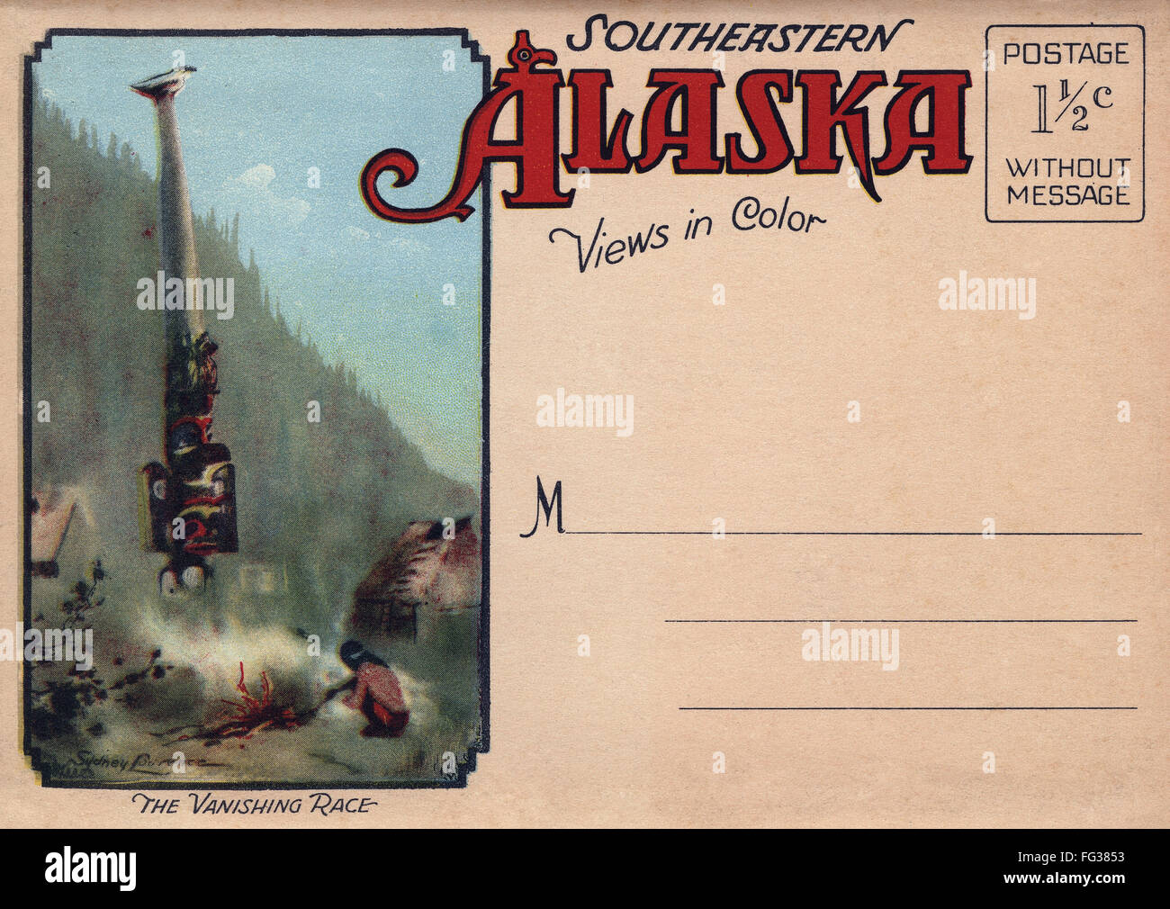ALASKA: POSTCARD, c1930. /nCover of a pack of postcards from ...