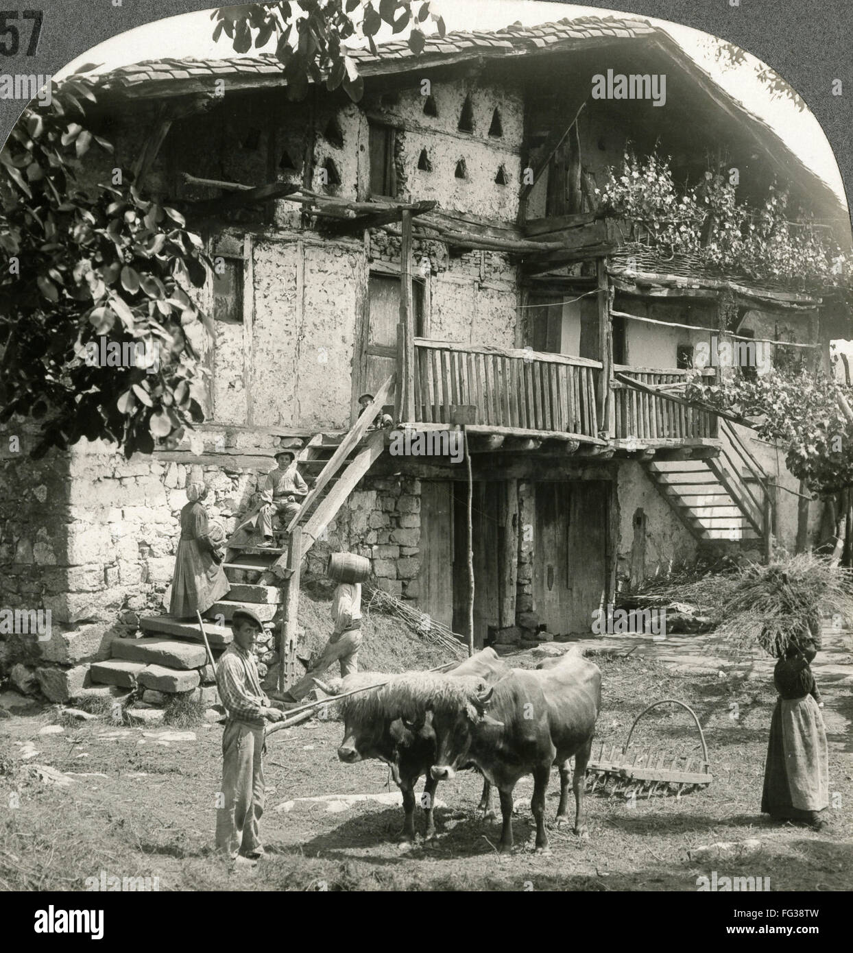 SPAIN: FARMHOUSE, c1900. /n'Picturesque beauty of an old farmhouse near ...