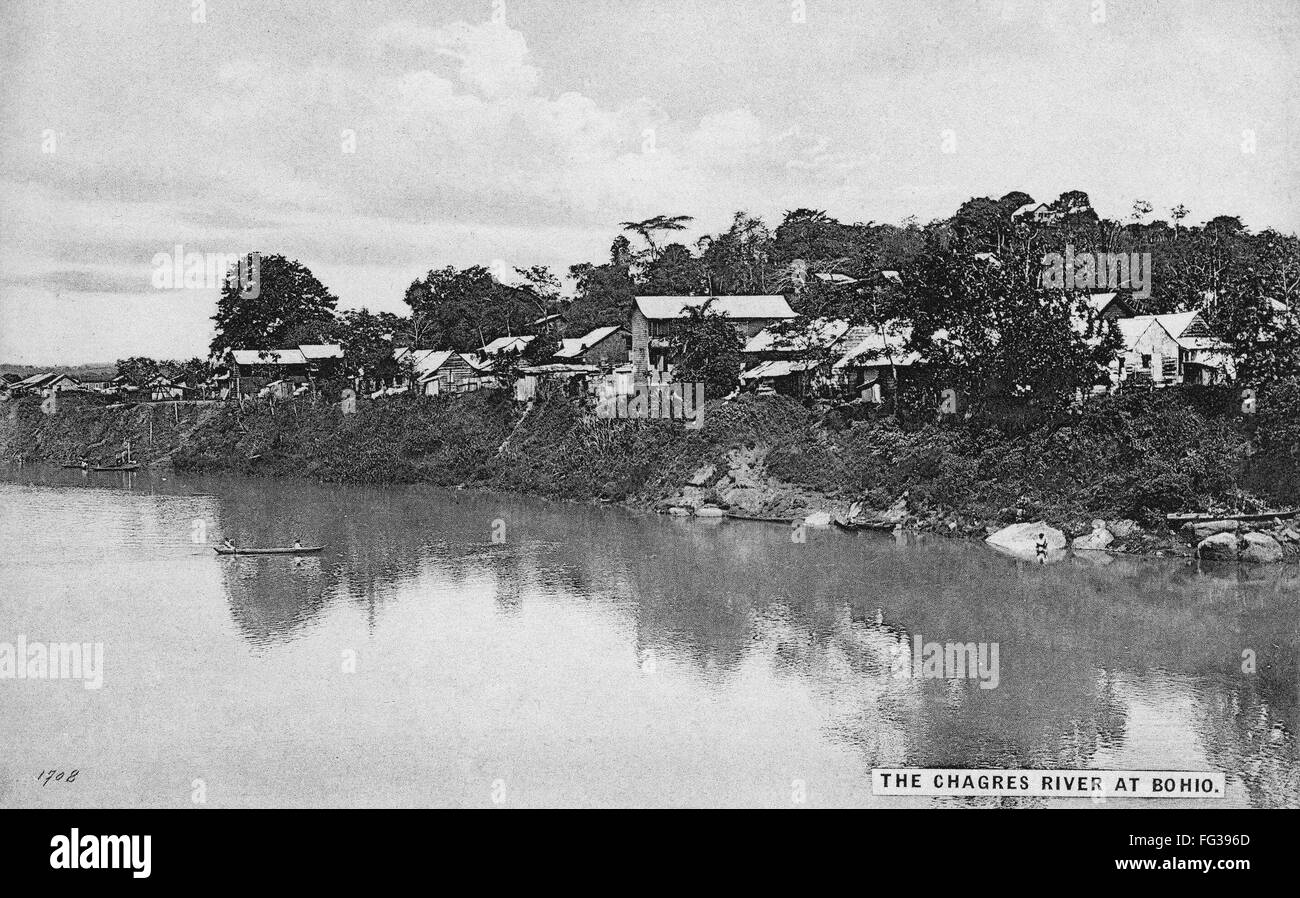 PANAMA: CHAGRES RIVER. /nThe Chagres River at Bohio, Panama. Photograph ...