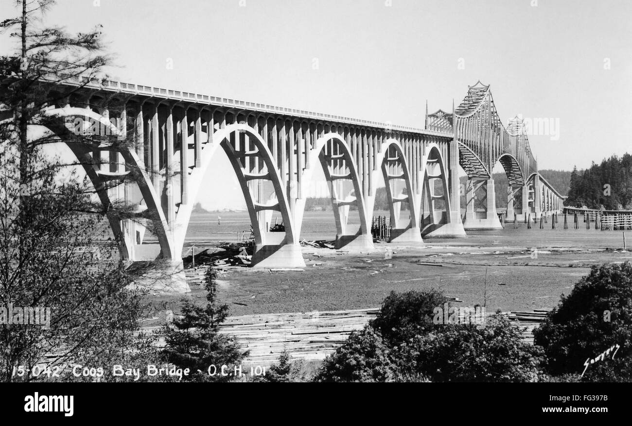 OREGON: COOS BAY BRIDGE. /nThe Coos Bay Bridge, now the Conde ...