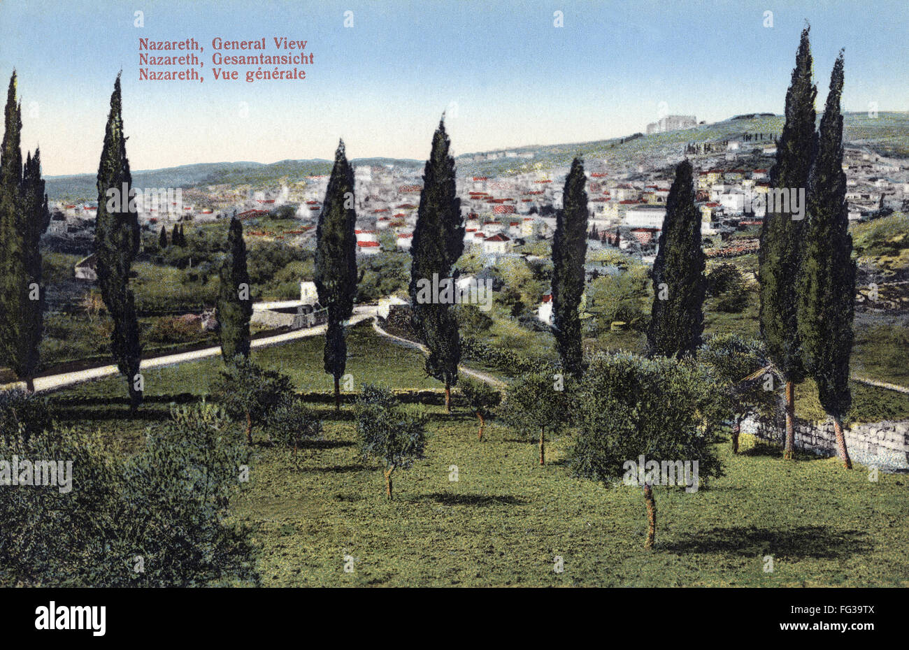 PALESTINE: NAZARETH. /nView of Nazareth, in Palestine. Postcard, early ...