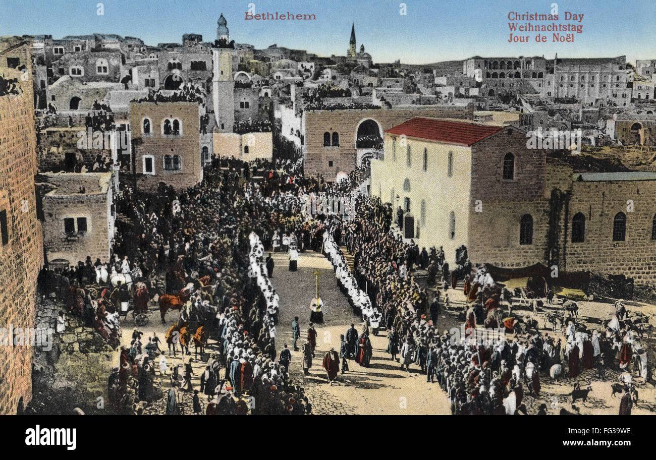 BETHLEHEM: CHRISTMAS DAY. /nA Christmas Day procession through ...