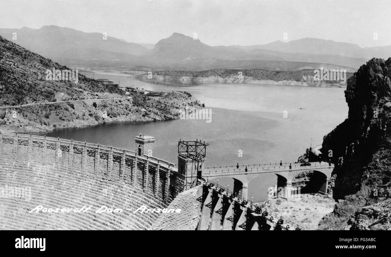 ARIZONA: ROOSEVELT DAM. /nThe Theodore Roosevelt Dam on the Salt River ...