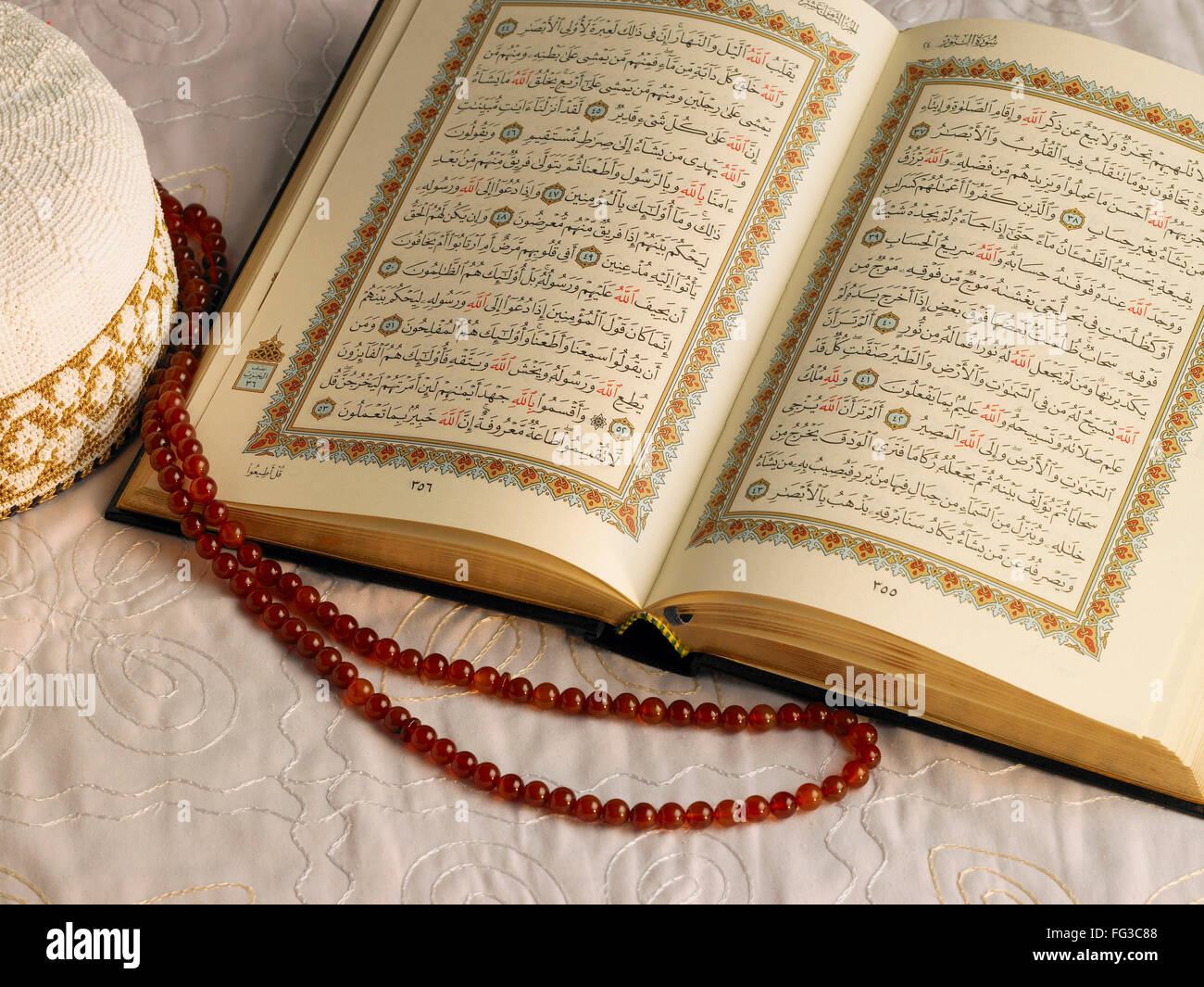 Koran prayer beads shawl mass Allah bohri Muslim topi cap eid ul fitr ...