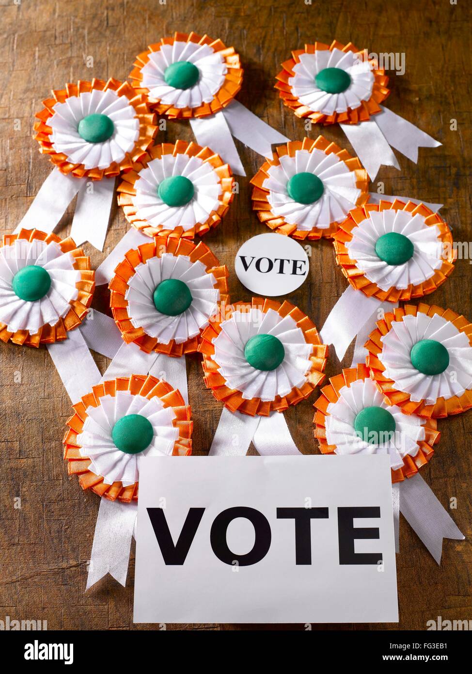 Indian flag badge India Stock Photo - Alamy