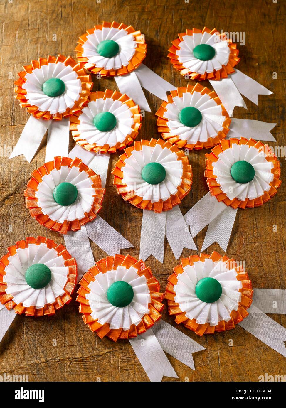 Indian flag badge India Stock Photo - Alamy