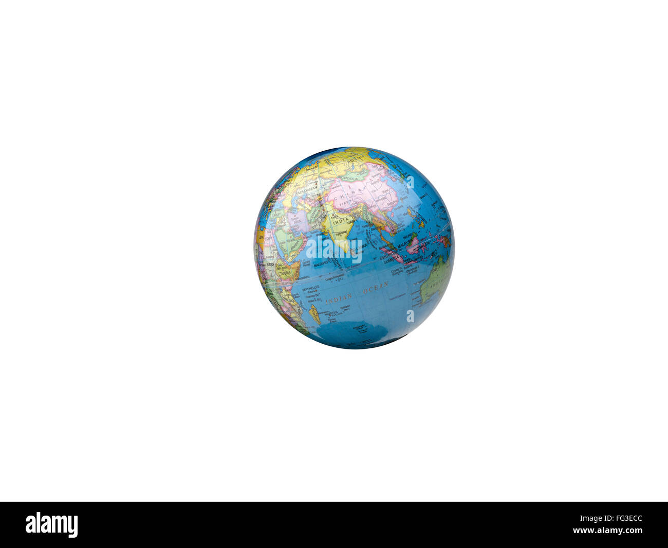 Globe showing indian ocean geography Cut Out Stock Images & Pictures ...