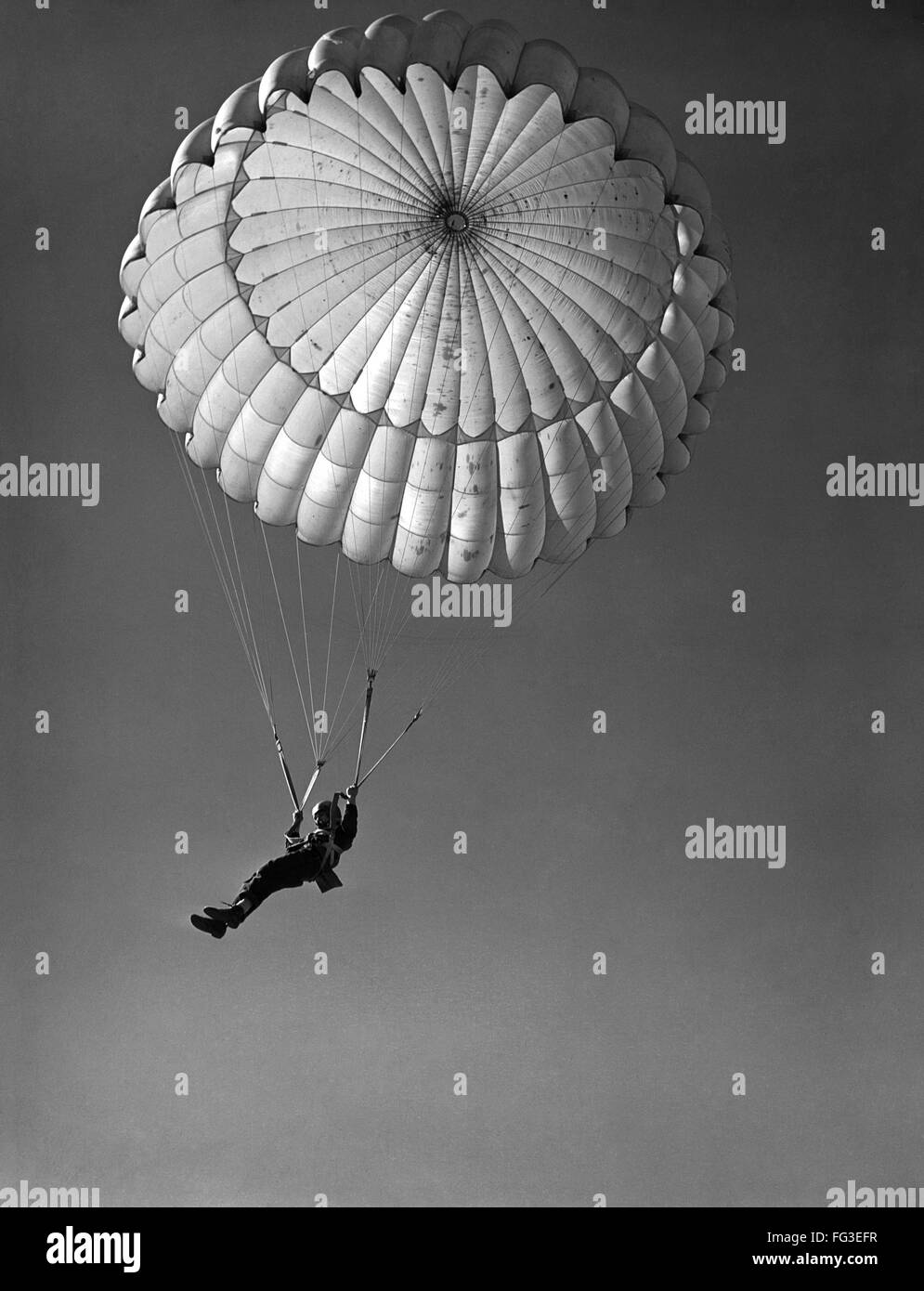 WWII: TRAINING, 1942. /nParatrooper training at Fort Benning in Georgia ...