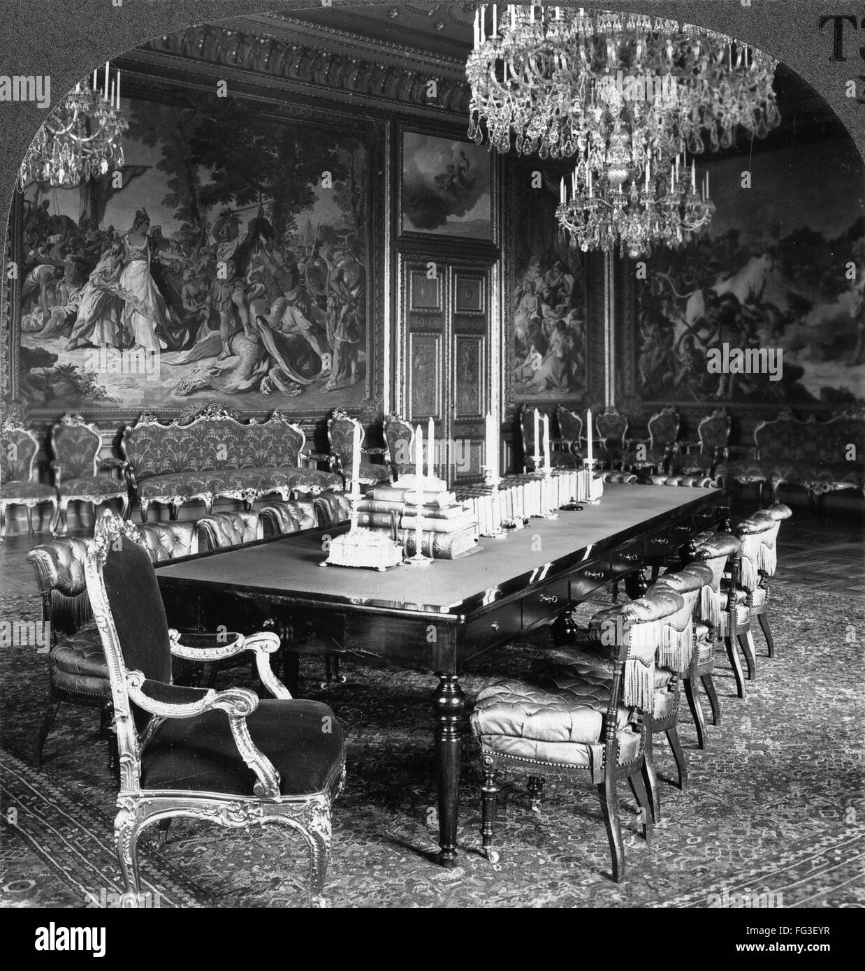 STOCKHOLM: PALACE. /nConference room at the royal palace in Stockholm ...
