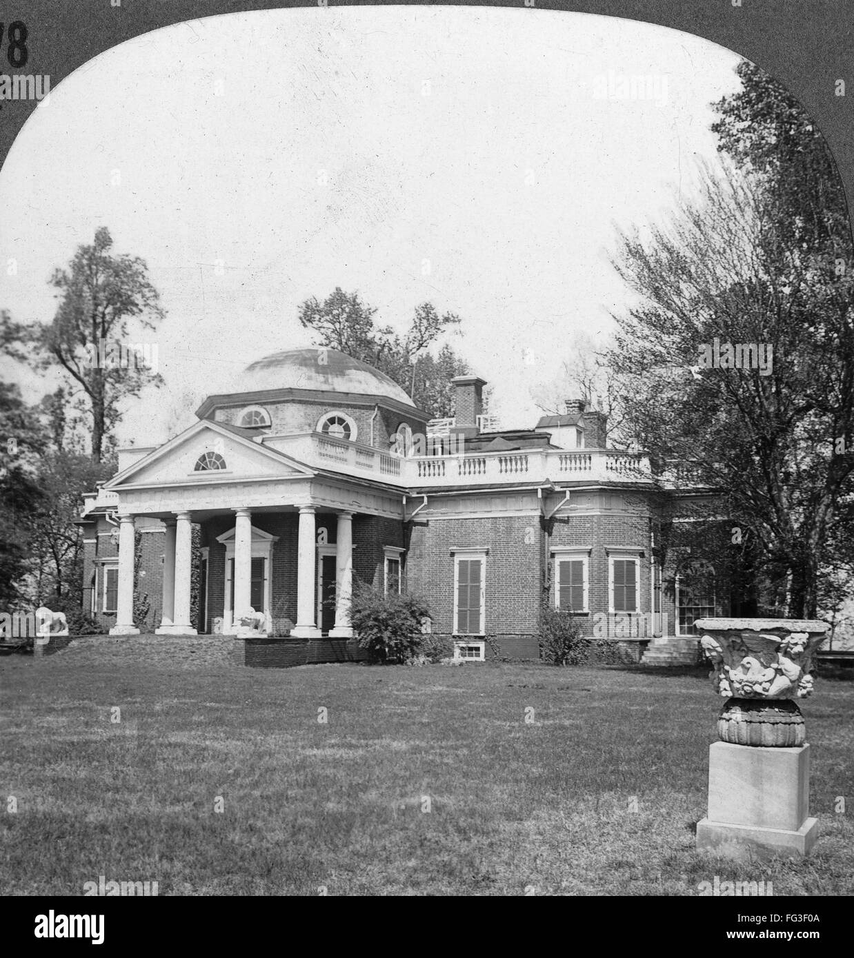JEFFERSON: MONTICELLO. /nThe home of Thomas Jefferson at Monticello ...