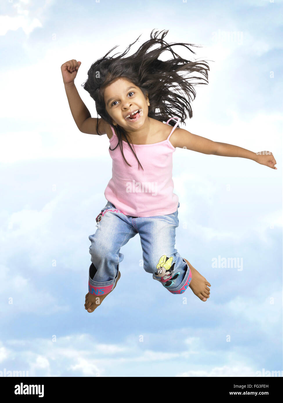 Kids jumping for joy hi-res stock photography and images - Alamy