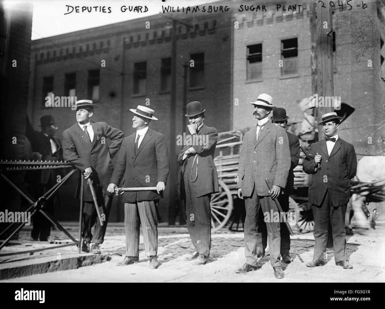 SUGAR STRIKE, c1906. /nDeputies guarding the sugar plant during a ...