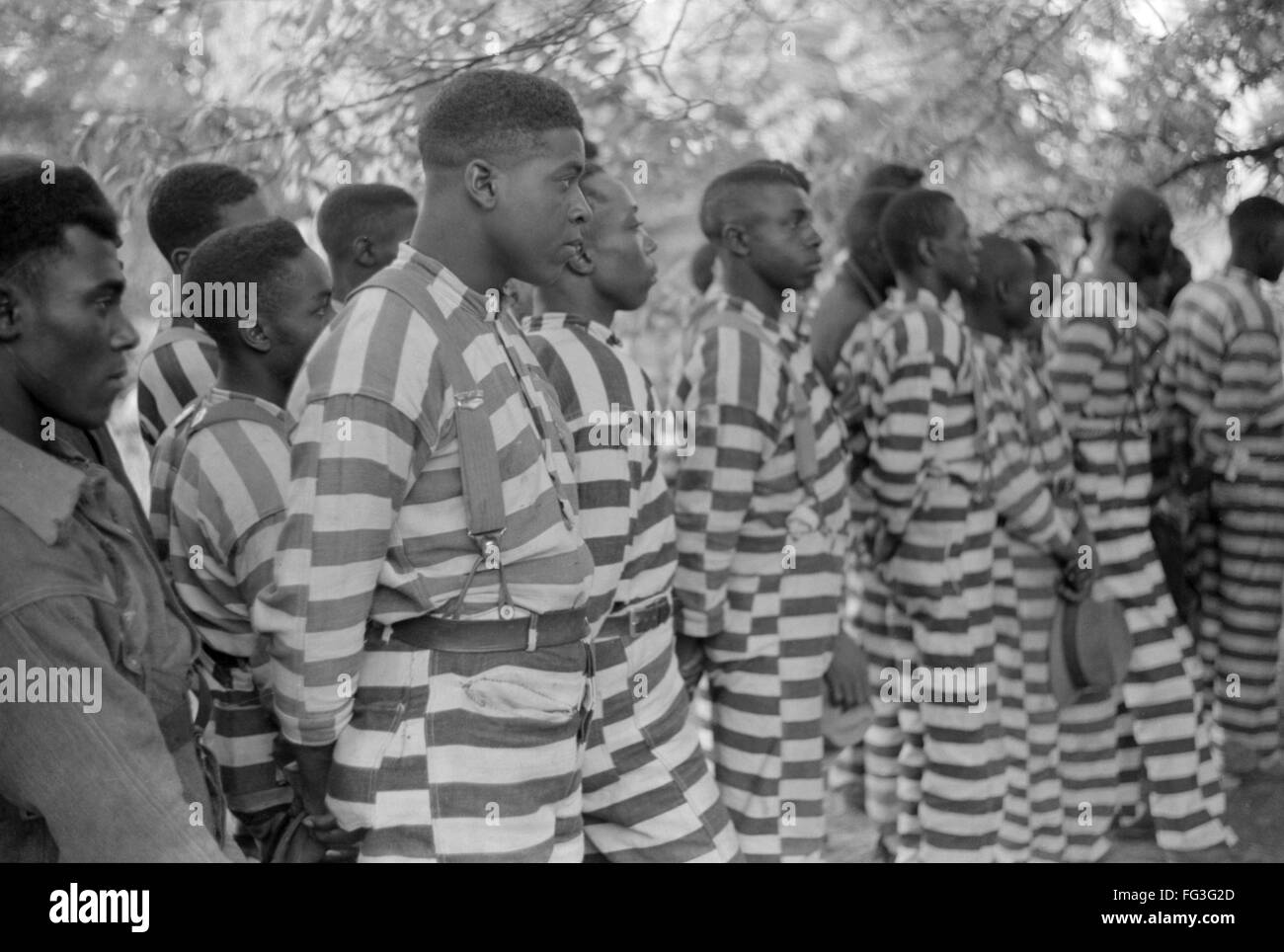 GEORGIA: PRISONERS, 1941. /nConvicts from the Greene County prison camp ...