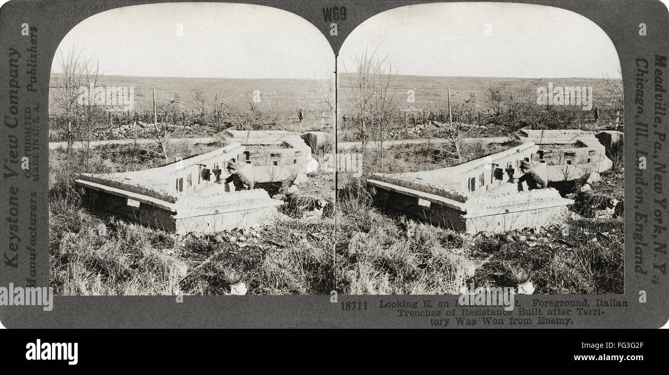 WWI: ITALY, c1916. /n'Looking east on Italian Front. Foreground ...