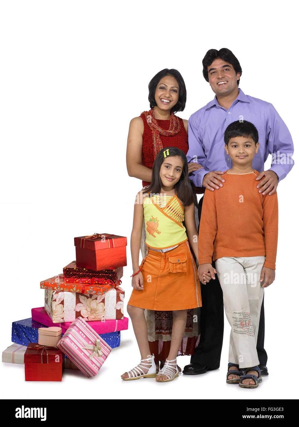 Family husband and wife and kids children Cut Out Stock Images ...
