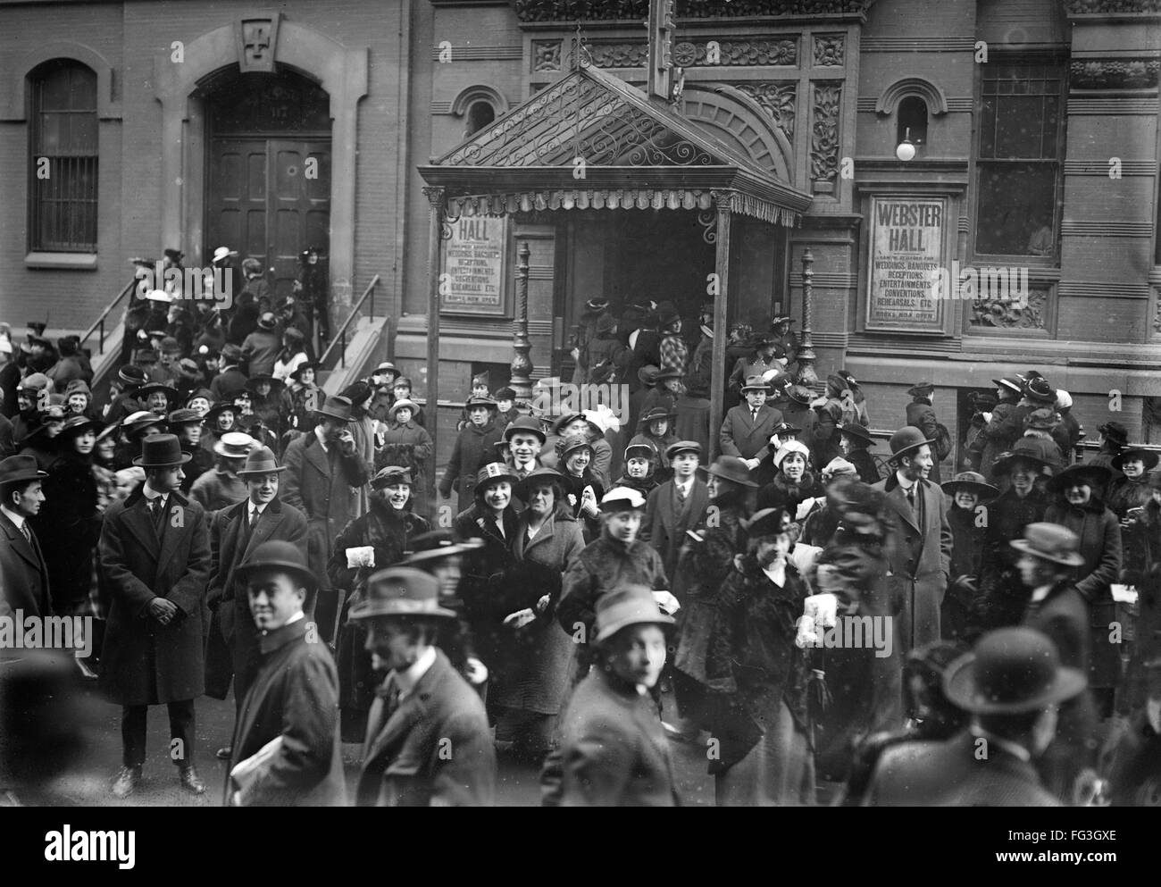GARMENT WORKER STRIKE. /nStriking garment workers outside of Webster ...