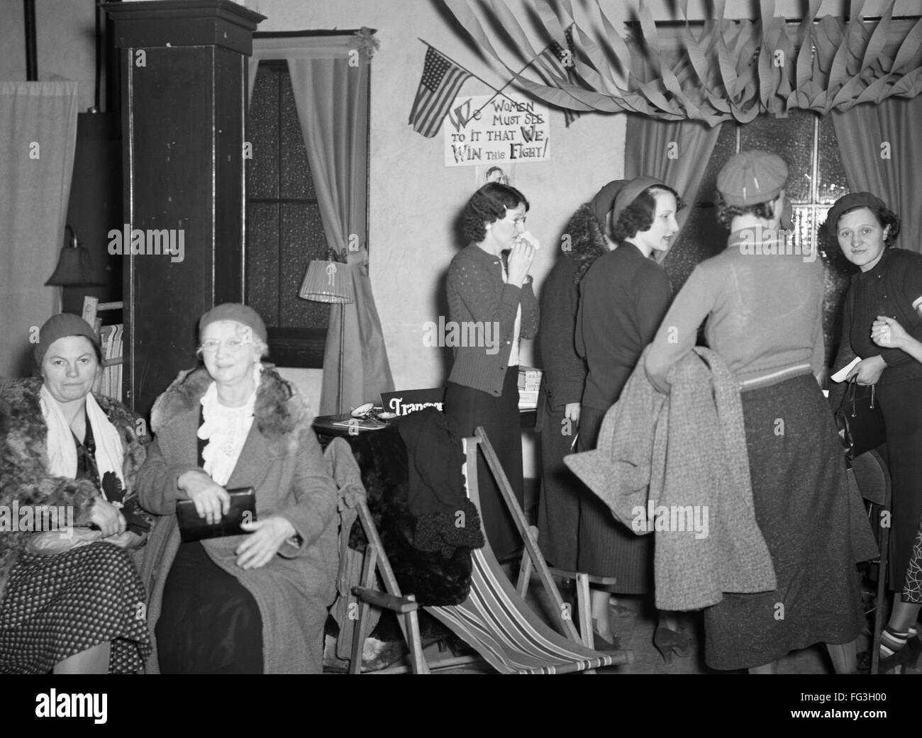 FLINT SIT DOWN STRIKE, 1937. /nThe 'Ladies Auxiliary' - wives and ...