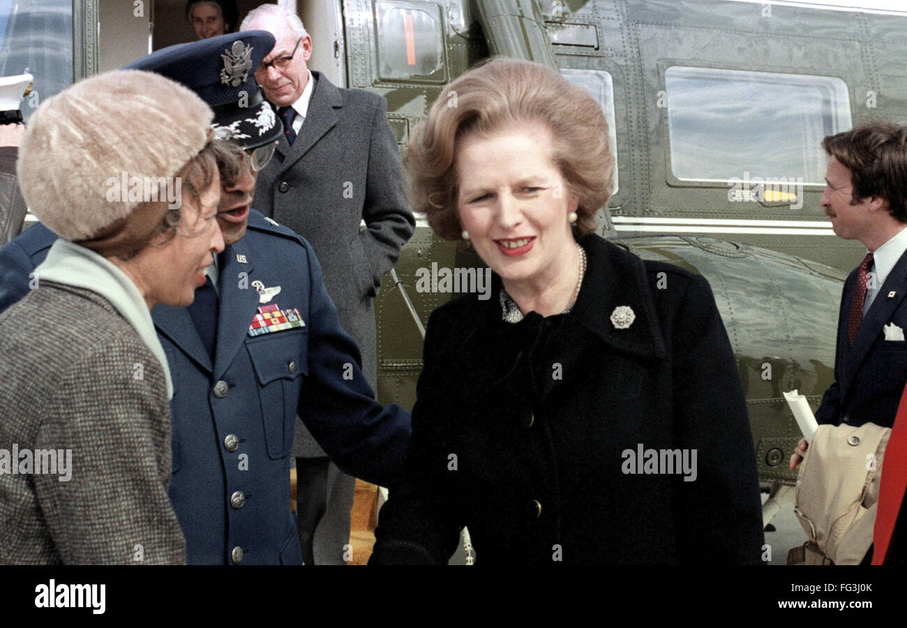MARGARET THATCHER /n(1925-2013). English politician. Photograph, 2 ...