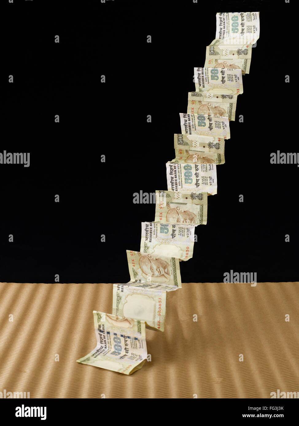 money steps success on black background Stock Photo - Alamy