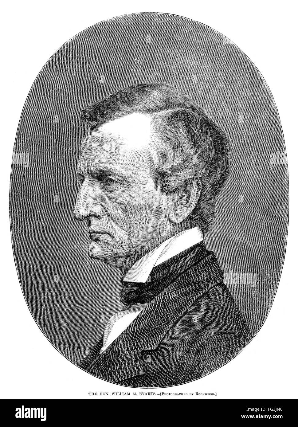 WILLIAM EVARTS (1818-1901). /nAmerican statesman and lawyer. Engraving ... WILLIAM EVARTS (1818-1901). /nAmerican statesman and lawyer. Engraving ...