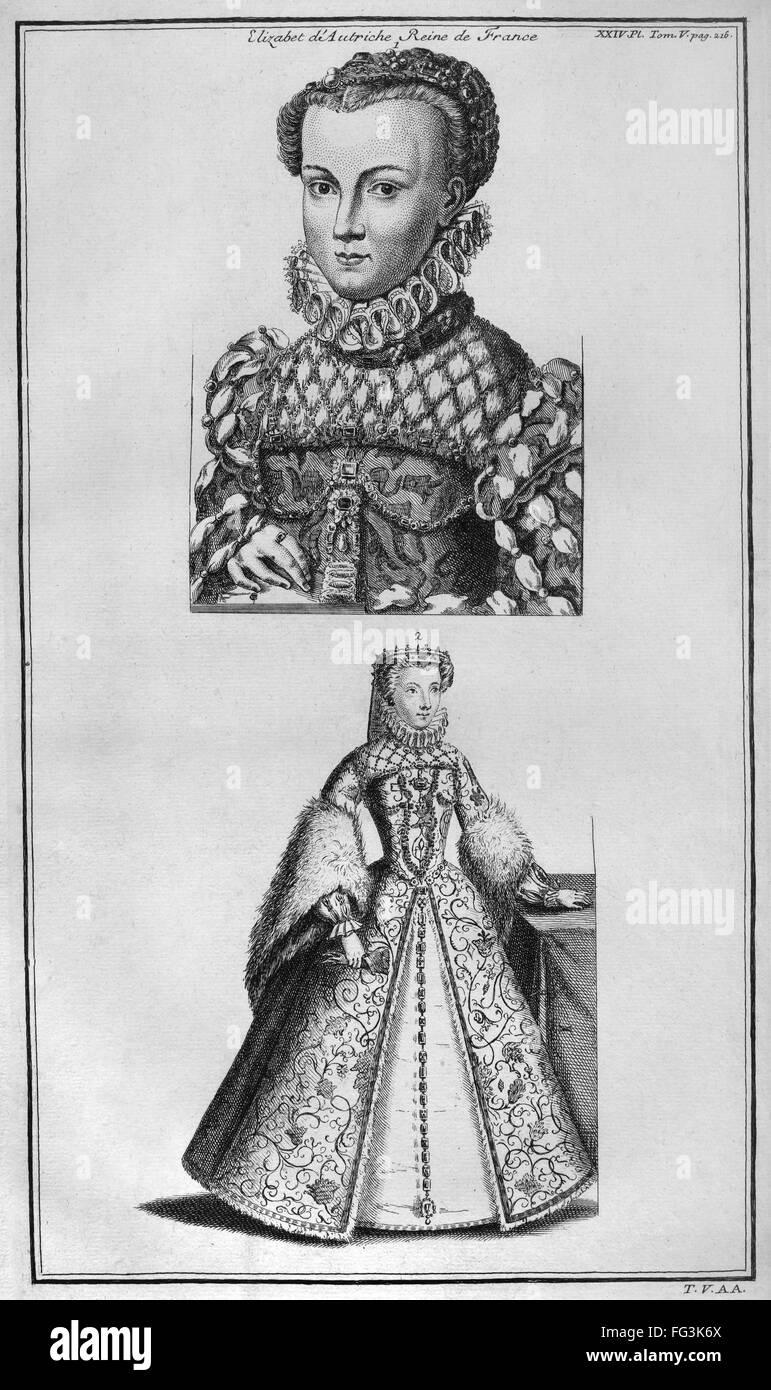 ELISABETH OF AUSTRIA /n(1554-1592). Archduchess of Austria and Queen consort of Charles IX of ...