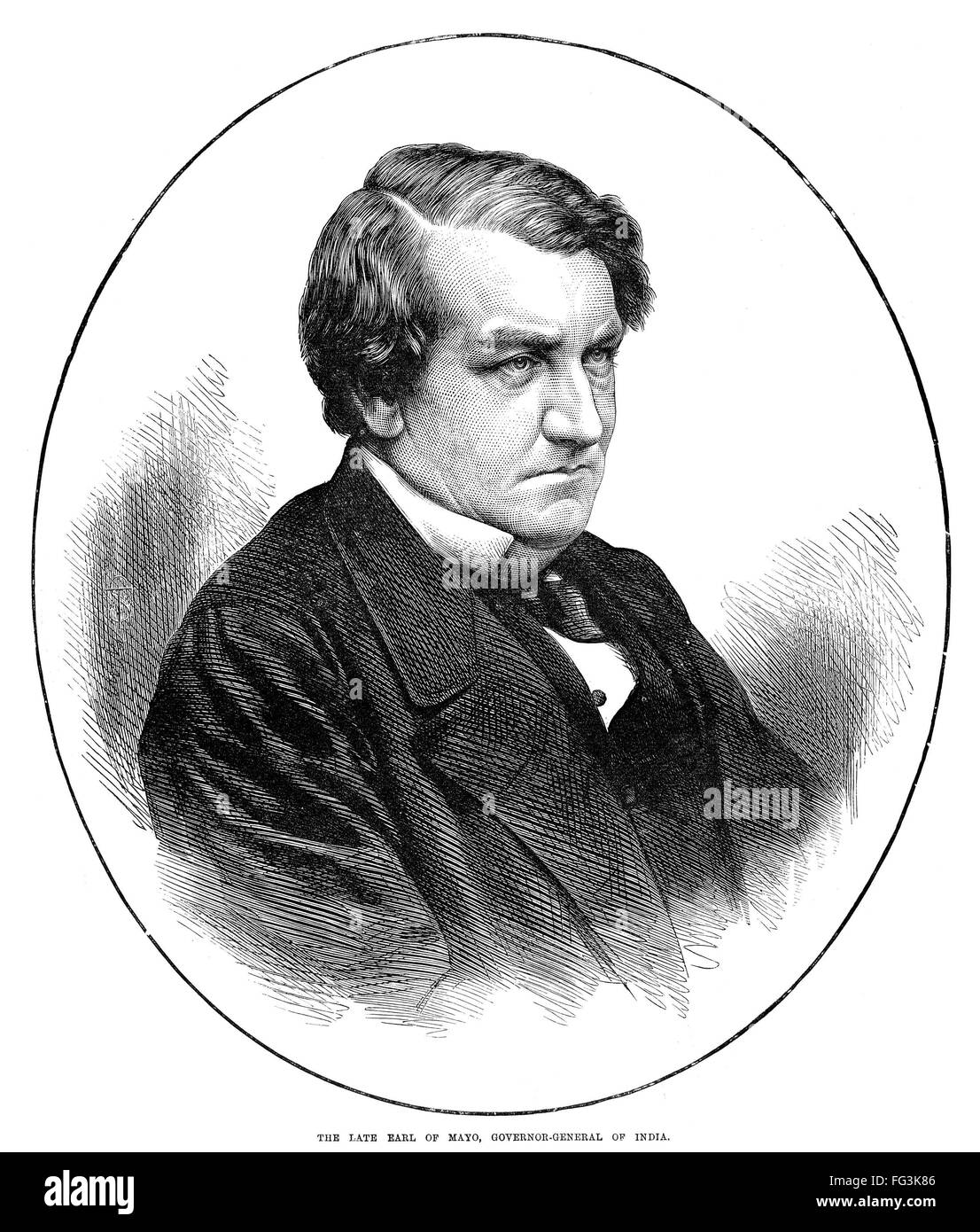 RICHARD BOURKE (1822-1872). /nEarl of Mayo and Viceroy of India, 1869 ...