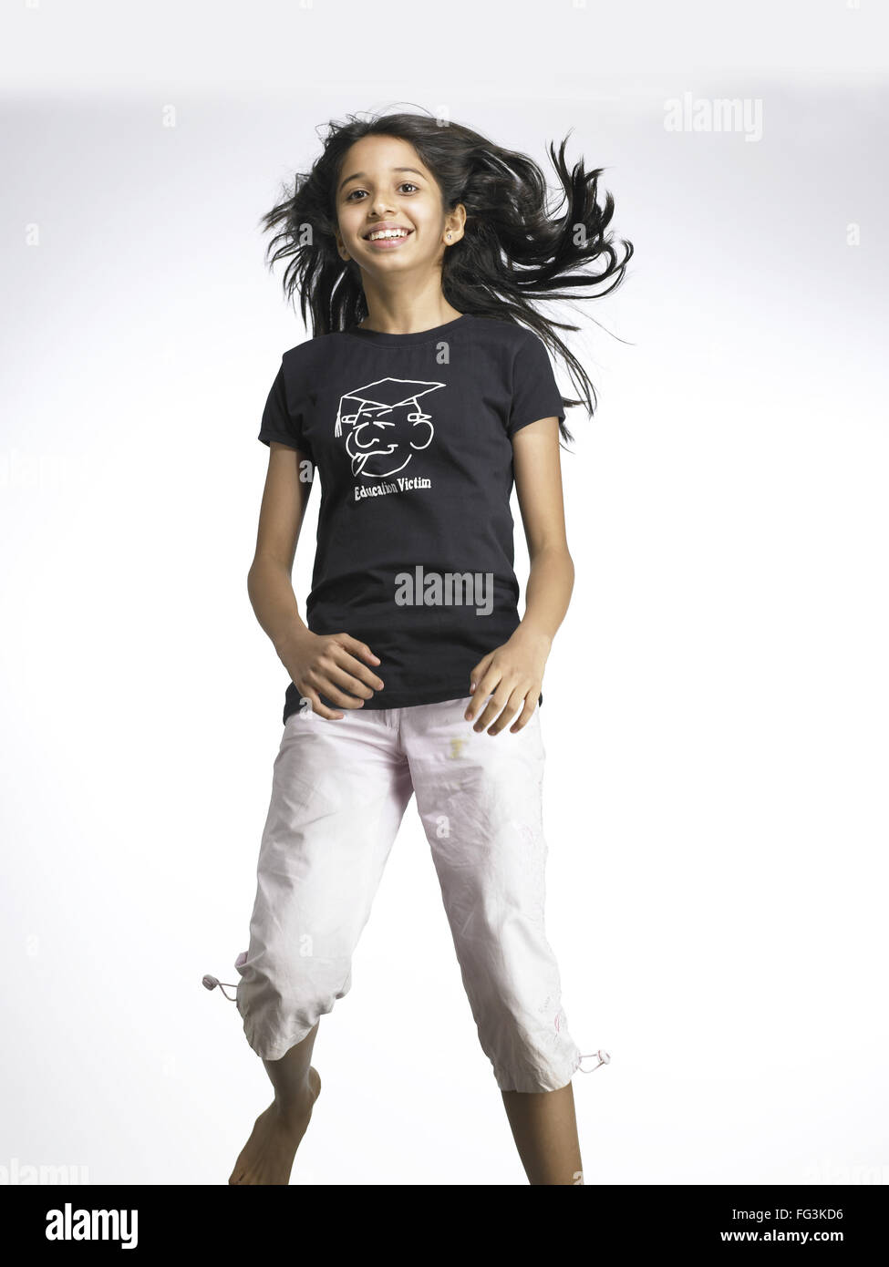 South Asian Indian young girl in exciting mood MR Stock Photo - Alamy