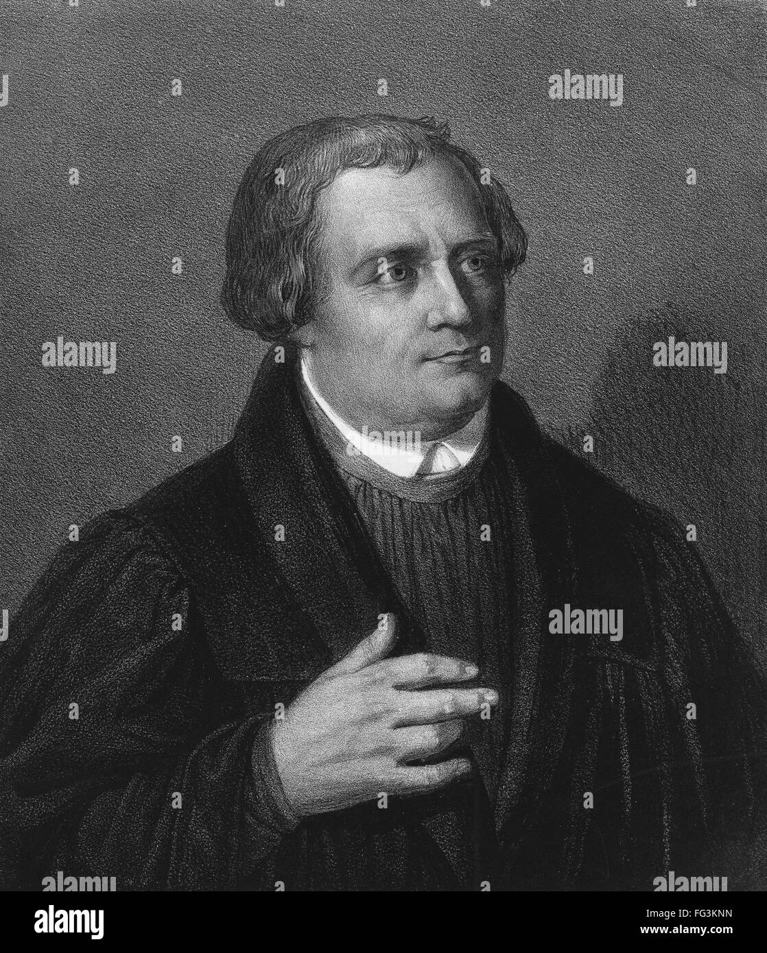 MARTIN LUTHER (1483-1546). /nGerman religious reformer. Lithograph ...