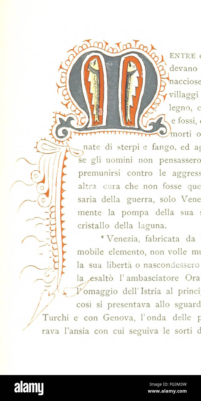 An Italian vintage book discussing the history of Trieste in the 14th century (Il Trecento ...