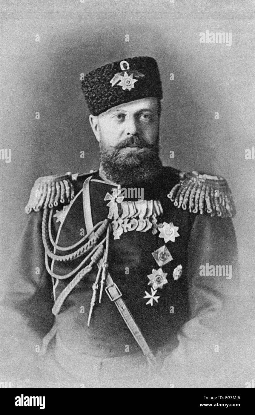 ALEXANDER III (1845-1894). /nCzar of Russia, 1881-94. Photograph by ...