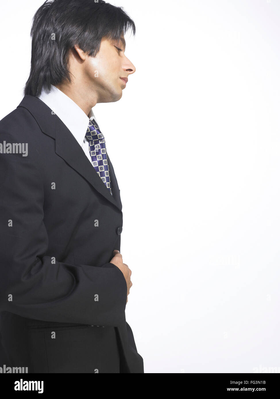 South Asian Indian executive man standing in style MR Stock Photo - Alamy