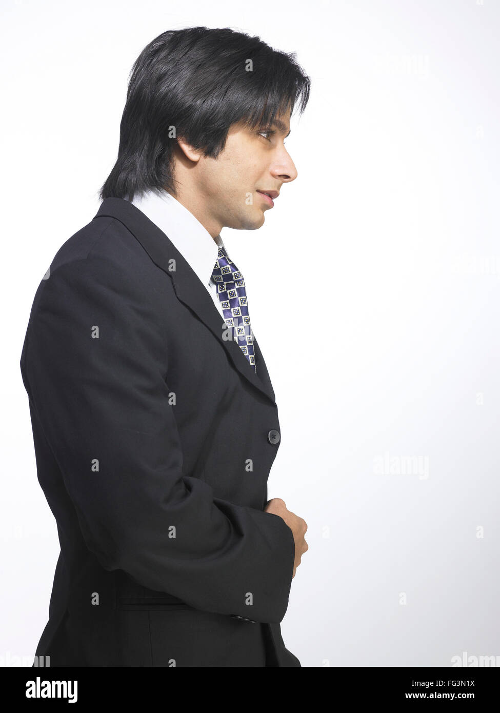 South Asian Indian executive man standing in style MR Stock Photo - Alamy