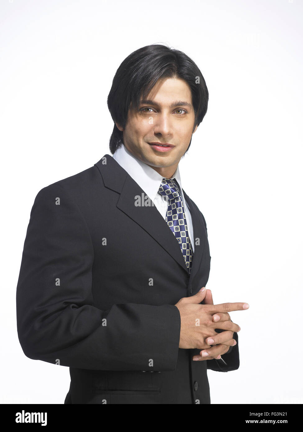 South Asian Indian executive man standing in style MR Stock Photo - Alamy