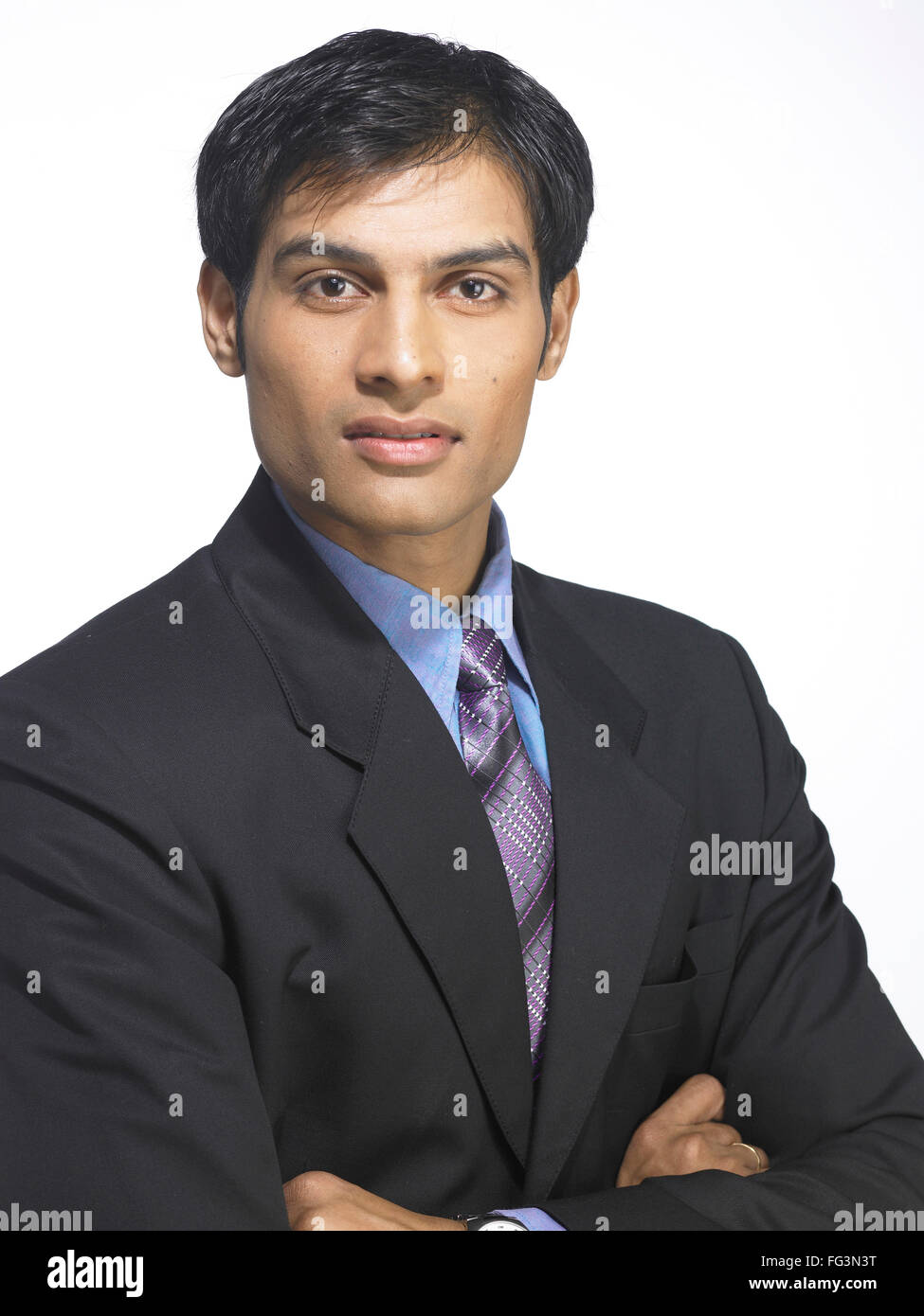 Portrait of South Asian Indian executive man MR Stock Photo - Alamy