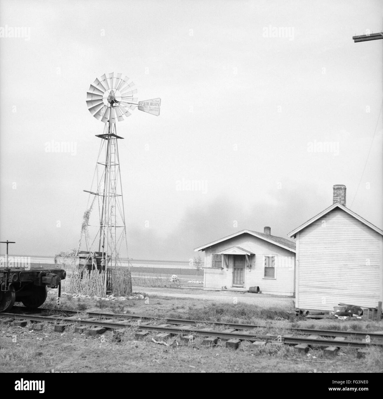 TEXAS: DUST STORM, 1936. /nAn approaching dust storm in Randall County ...