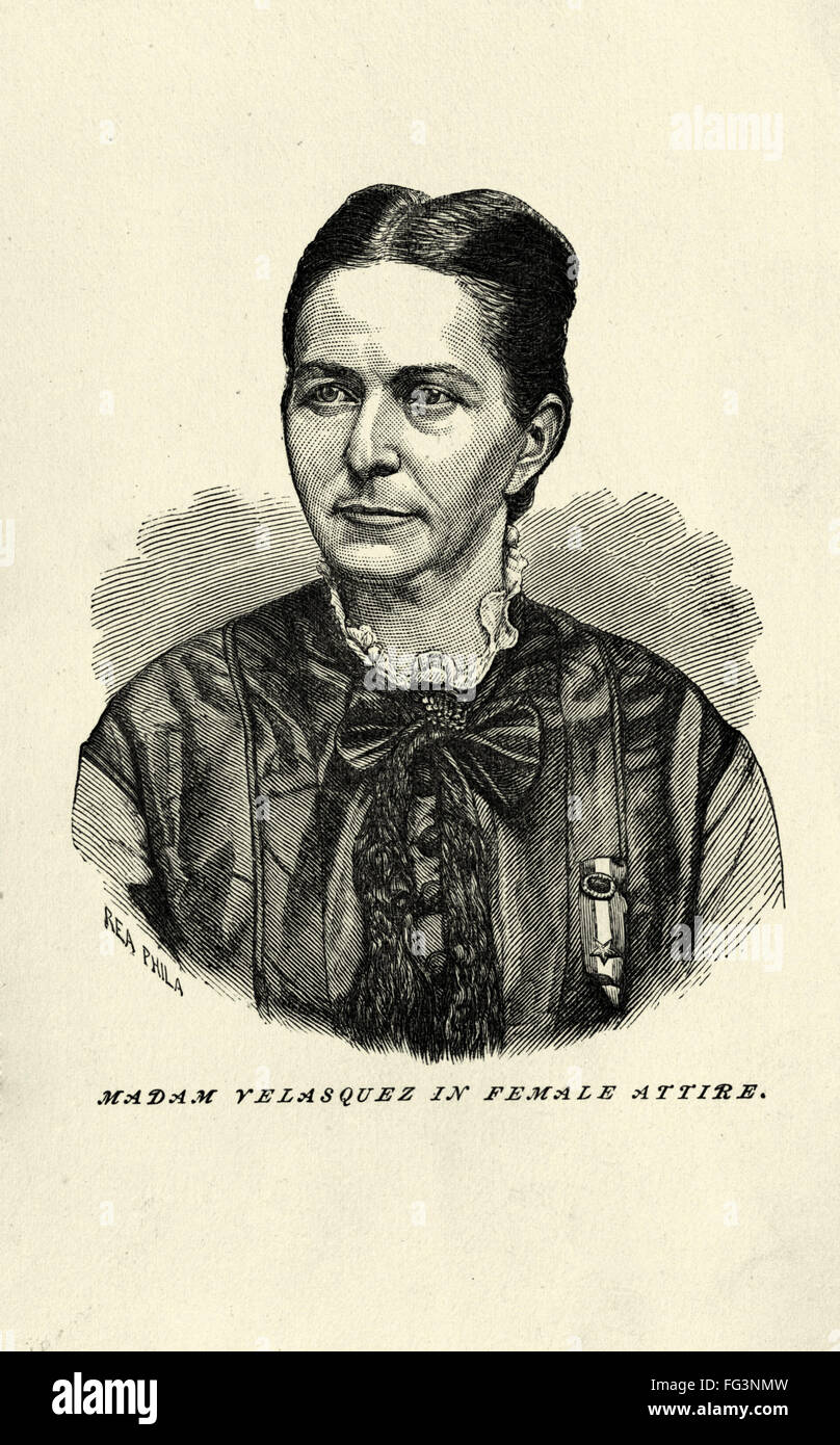 LORETA JANETA VELAZQUEZ /n(1842-1897). Cuban-American woman who served ...