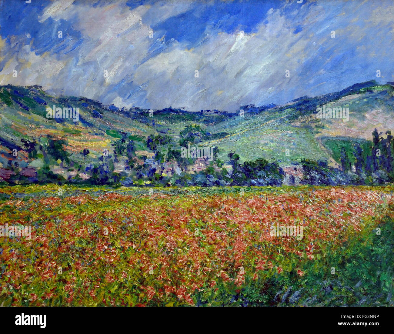 Field of poppies. Near Giverny Claude Monet 1840 - 1926 France French ...