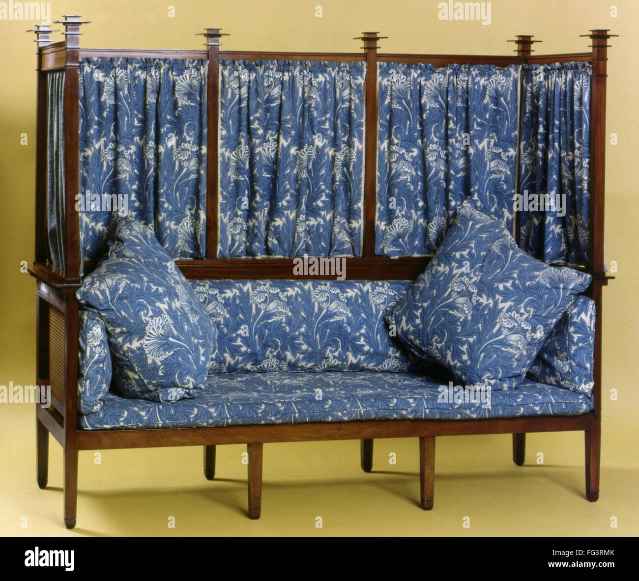 SETTEE, c1887. /nSettee designed by Arthur Heygate Mackmurdo or Herbert ...