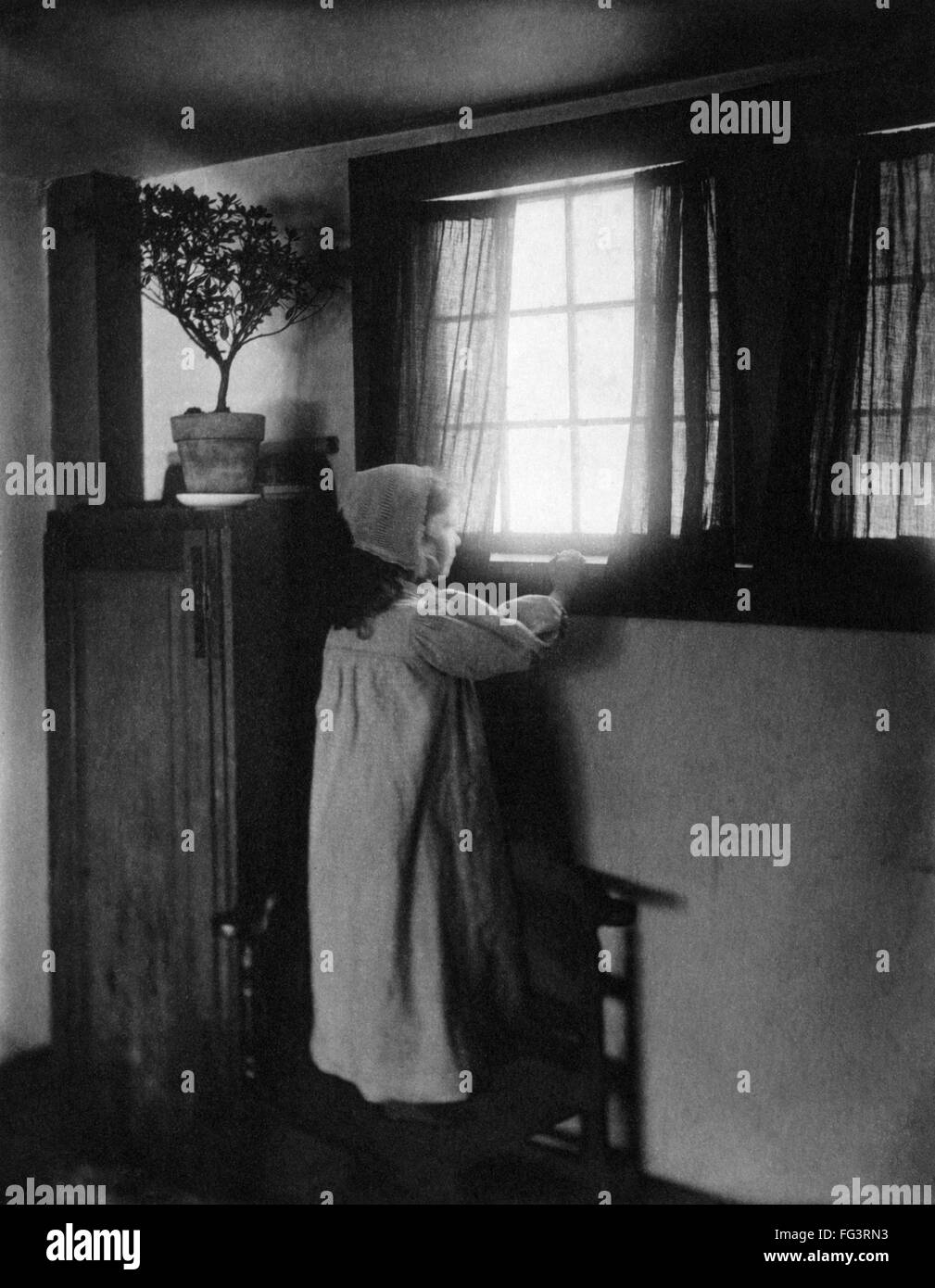 ALLEN: GOOD MORNING, c1900. /n'Good morning!' Platinum print by Frances ...