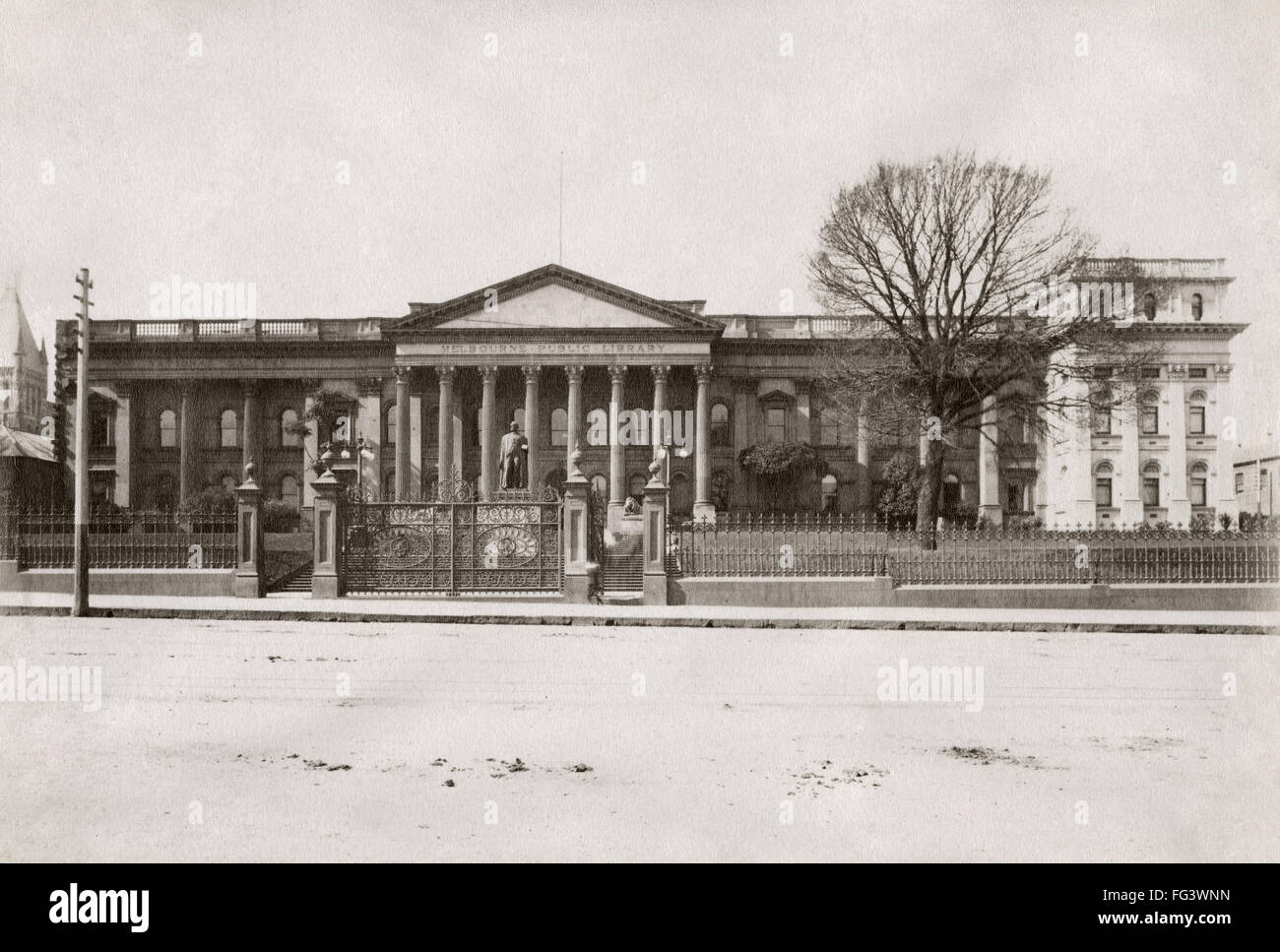 AUSTRALIA: MELBOURNE, c1900. /nThe Melbourne Public Library in ...